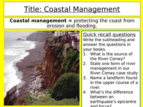 coastal management teaching resources