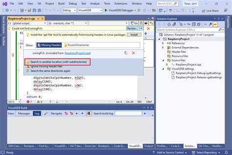 Using Wiringpi Library With Raspberry Pi Cross Compiler Visualgdb