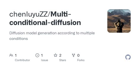 Github Chenluyuzzmulti Conditional Diffusion Diffusion Model