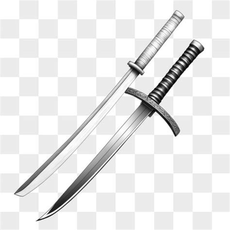 Download Two Beautifully Designed Swords Sketches Online Creative Fabrica
