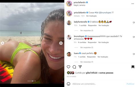 De biquíni Priscila Fantin empina o bumbum em dia na praia