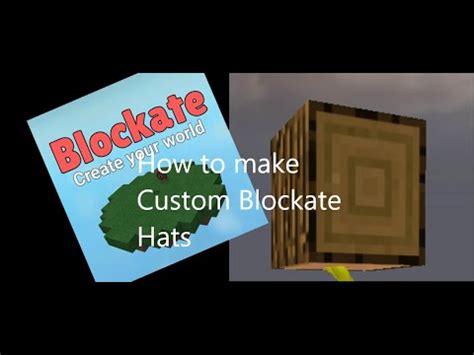 How to make custom hats in Blockate! - YouTube