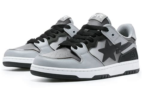 A Bathing Ape Bape Sk8 Sta Grey Gradation Mens 1i70 291 0201i70 191