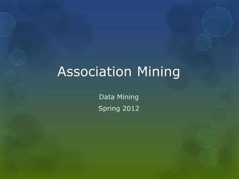 PPT Association Mining PowerPoint Presentation Free Download ID 6567877