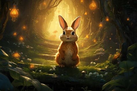 Premium Photo Embark Mystical Journey As Rabbit