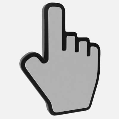 Hand Cursor V D Model By Hdpoly