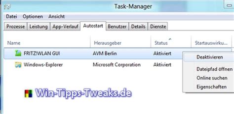 Windows 8 Autostart Beschleunigen