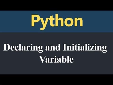 Learn Declaring And Initializing Variables In Python Hindi Mind Luster