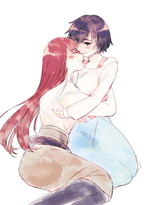 shiina mayuri and shiina kagari steins gate and 1 more drawn by