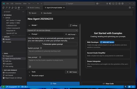 Build agents and prompts in AI Toolkit