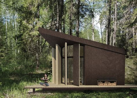 Architecture Project Wooden Bark Cladding With Thermafleece