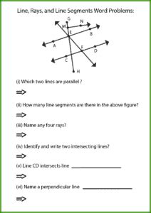 Free Lines Rays And Line Segments Worksheet 10 Pages