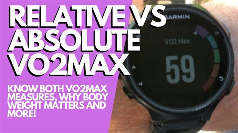 RELATIVE VS ABSOLUTE VO MAX EXPLAINED Understand The Difference Between The TWO VO Max Numbers