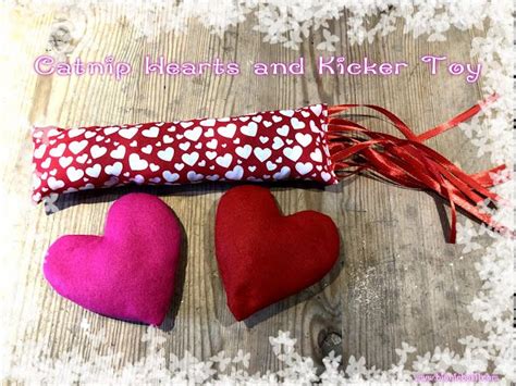 Crafting With Cats ~ Part Xi ~ Valentines Special ~ Catnip Hearts And