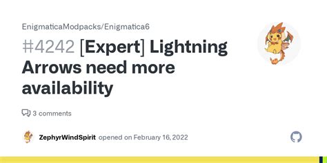 [expert] lightning arrows need more availability · issue 4242