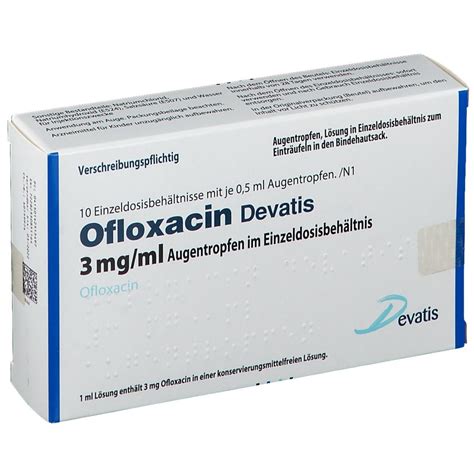 Ofloxacin Devatis 3 Mgml 10x05 Ml Mit Dem E Rezept Kaufen Shop Apotheke