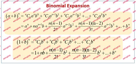 Algebra Binomial Theorem Eshoptrip