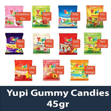 Jual Permen Yupi All Varian Permen Yupi Strawberry Kiss 45 Gr