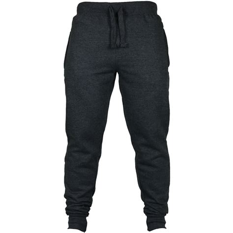 New Mens Slim Fit Tracksuit Bottoms Skinny Jogging Joggers Sweat Pants