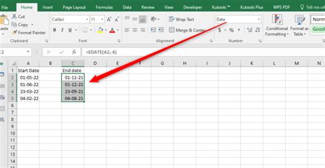 Subtract 6 Months From A Date In Excel Basicexceltutorial