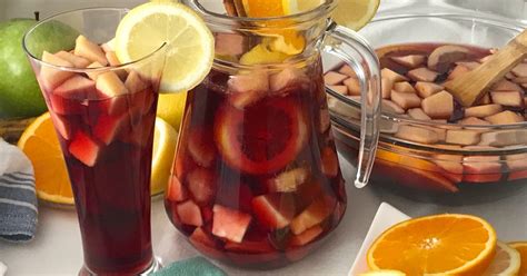 Receta de Como hacer sangría de vino tinto Eureka Recetas