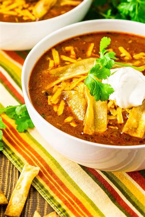 Instant Pot Chicken Enchilada Soup Burrata And Bubbles