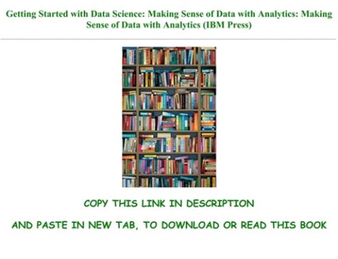 Download Ebook Getting Started With Data Science Making Sense Of Data