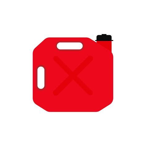 Fuel Container Flat Design Vector Illustration Icon For Gasoline