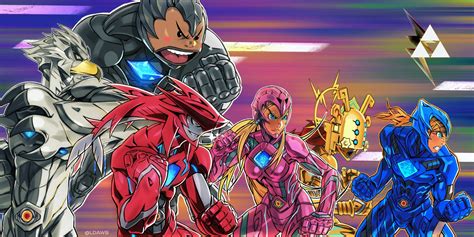 Video Game Crossover Link Zelda Sidon The Legend Of Zelda Riju The