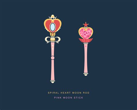 Vector Sailor Moon Series Moons Weapons And Attacks Behance