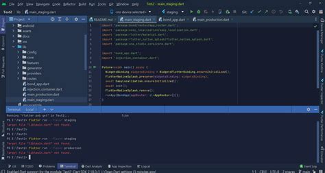 The Code Flutter Run Flavor Staging Or Flutter Run Flavor Production Dont Work · Issue 41
