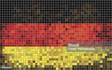 추상적임 분할촬영 플랙 독일 국기에 대한 스톡 벡터 아트 및 기타 이미지 국기 기 노랑 Istock