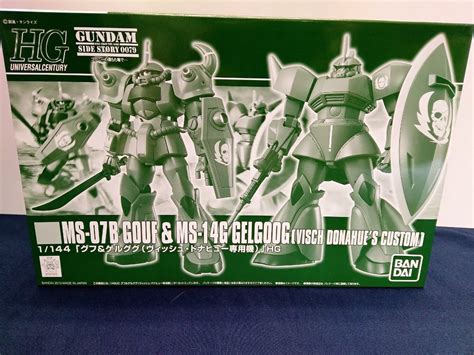 【未使用】1144 Hgms 07b Gouf And Ms 14g Gelgoog Visch Donahues Custom グフ