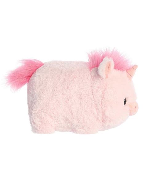 Aurora Medium Bubblegum Unicorn Spudsters Adorable Plush Toy Pink 10