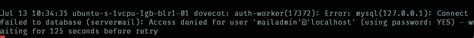 ubuntu dovecot cannot connect to mysql server fault