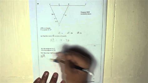 Edexcel Gcse Paper 1 November 2012 Question 28 Vectors Youtube