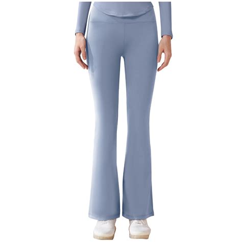 Oglccg Womens Seamless Flared Leggings Fleece Lined Stretchy Slim Fit