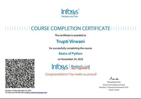 Trupti Virwani On Linkedin Python Programming Certification