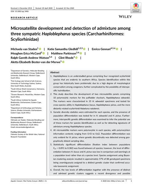 Microsatellite Development And Detection Email Mixvanstadengmail