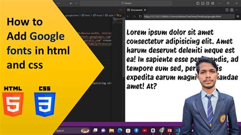 How To Add Google Fonts In Html And Css Html Me Google Fonts Use Kaise Karen YouTube