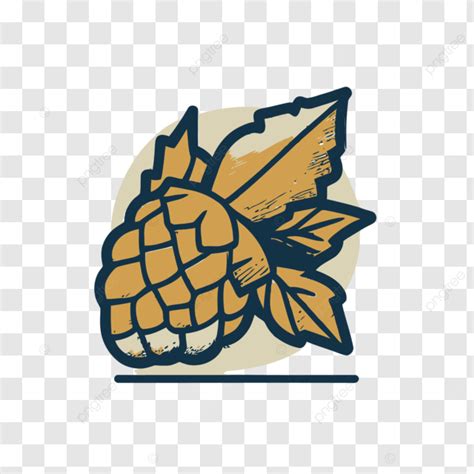 The Logo Of Raspberry Plant Vector A Simplistic Colorful Icon Of Hop