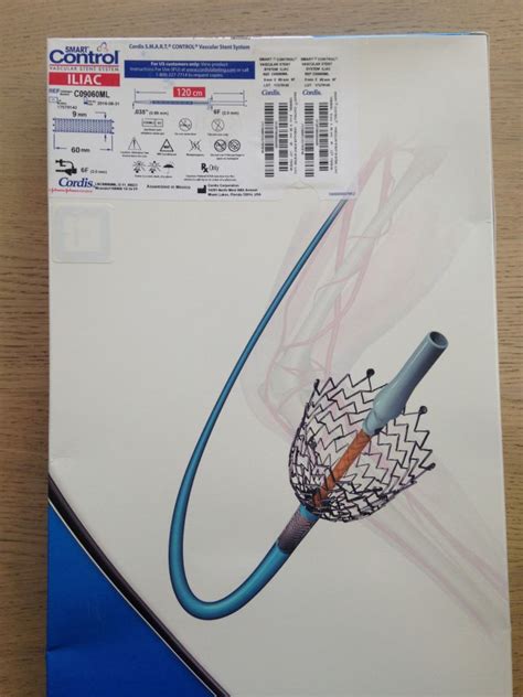 New Cordis C09060ml Smart Control Vascular Stent System 9mm X 60mm