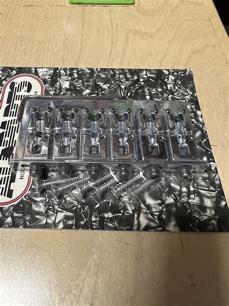 Schaller 6 String Bass Bridge Chrome Reverb