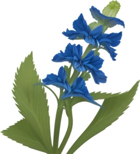 Premium Psd Delphinium Clipart A Cute Delphinium Flower Icon