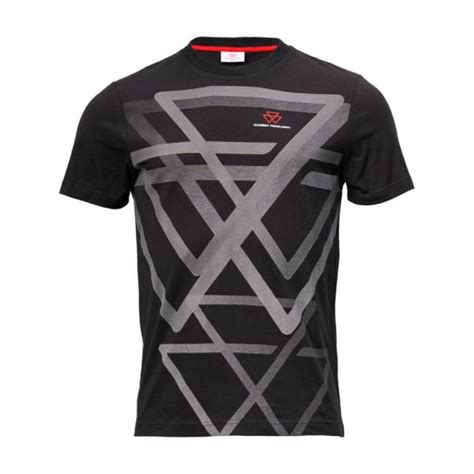 Massey Ferguson Massey Ferguson Multiple Logos Black T Shirt 100