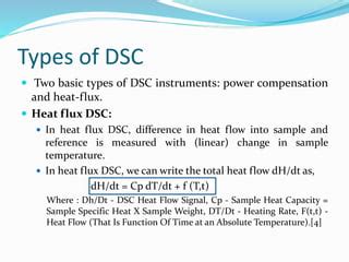 Differential Scanning Calorimetry DSC PPTX