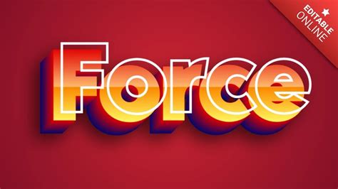 force text effect generator