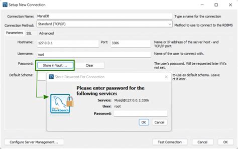 how to connect and manage mariadb via mysql workbench