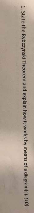 Solved State The Rybczynski Theorem And Explain How It Chegg Com