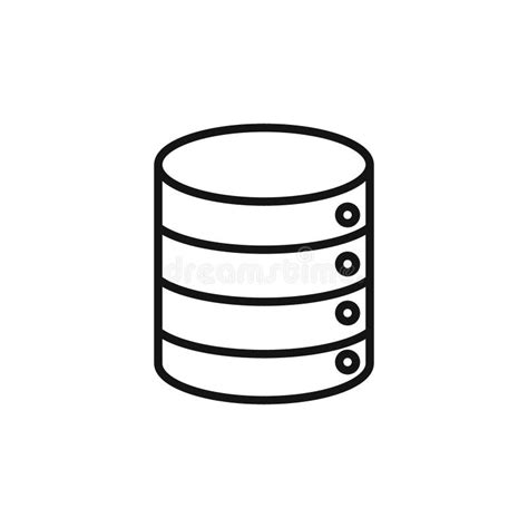 Information Database Icon Perfect For Data Management Stock